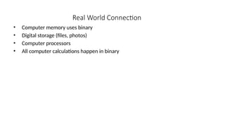 Binary-and-Denary-Numbers presentation | PPTX