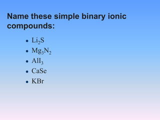 Binary.Ionic.Compds | PPT