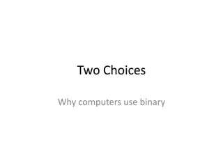 Binary Logic | PPT