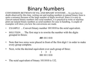 Binary numbers-7-12-2011 | PDF