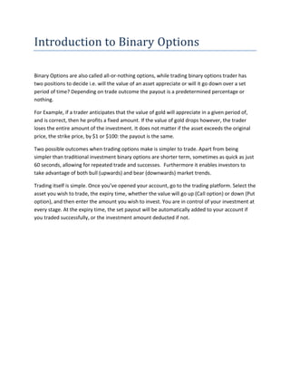 Binary Options-STEALTH-Trading-Strategy | PDF