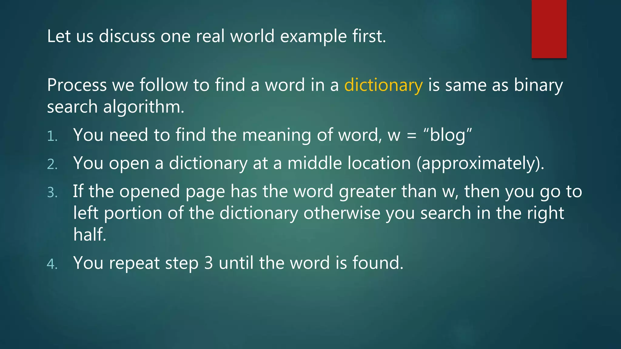 Binary search | PPTX
