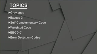 Binary and EC codes | PPTX | Programming Languages | Computing