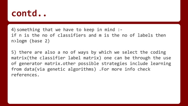 Binary Class and Multi Class Strategies for Machine Learning | PPTX