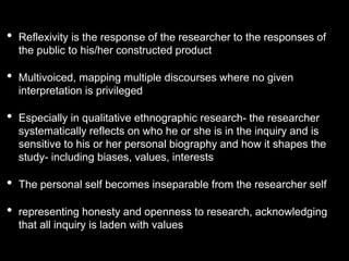 Social Research: Binary and reflexivity | PPTX