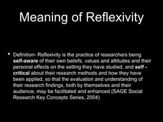 Social Research: Binary and reflexivity | PPT