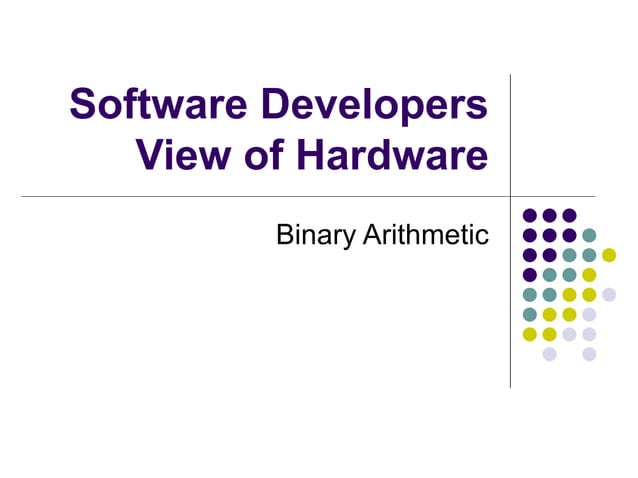 Binary Arithmetic | PPT