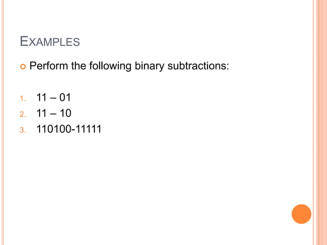 Binary arithmetic | PPTX