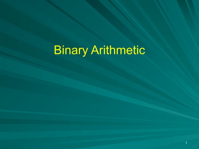 Computer Architecture Binary Arithmetic Lecture.pptx