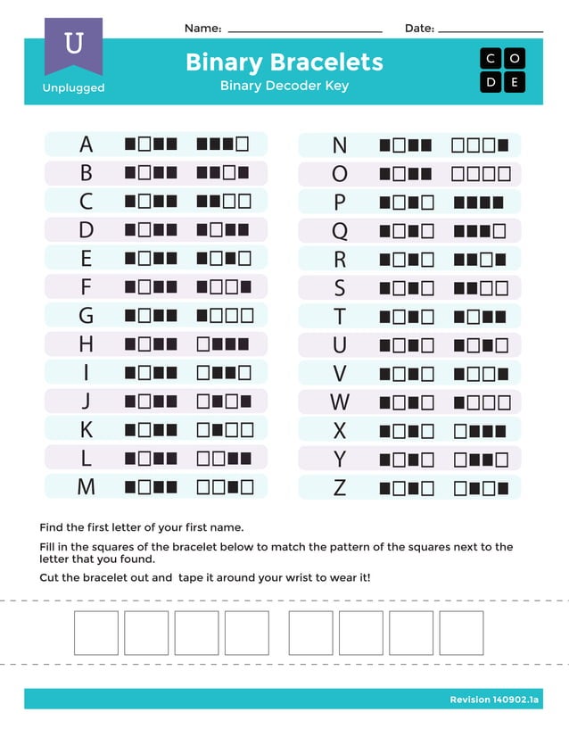Binary bracelets | PDF