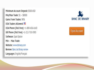 Binary broker | PPTX