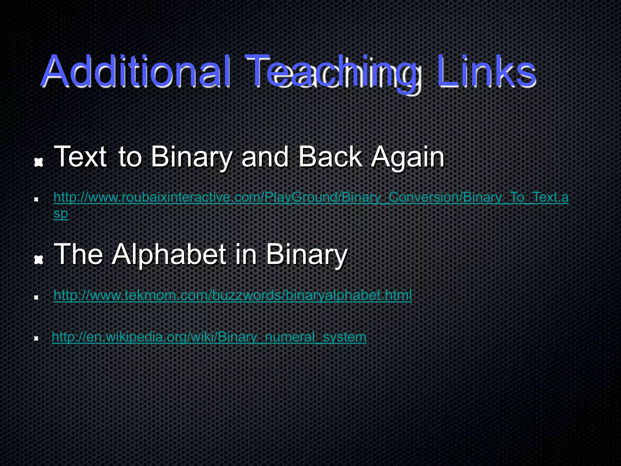 binarycode.pptx | Computing | Technology & Computing