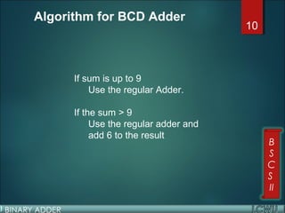 Binary code decimal Adder | PPT