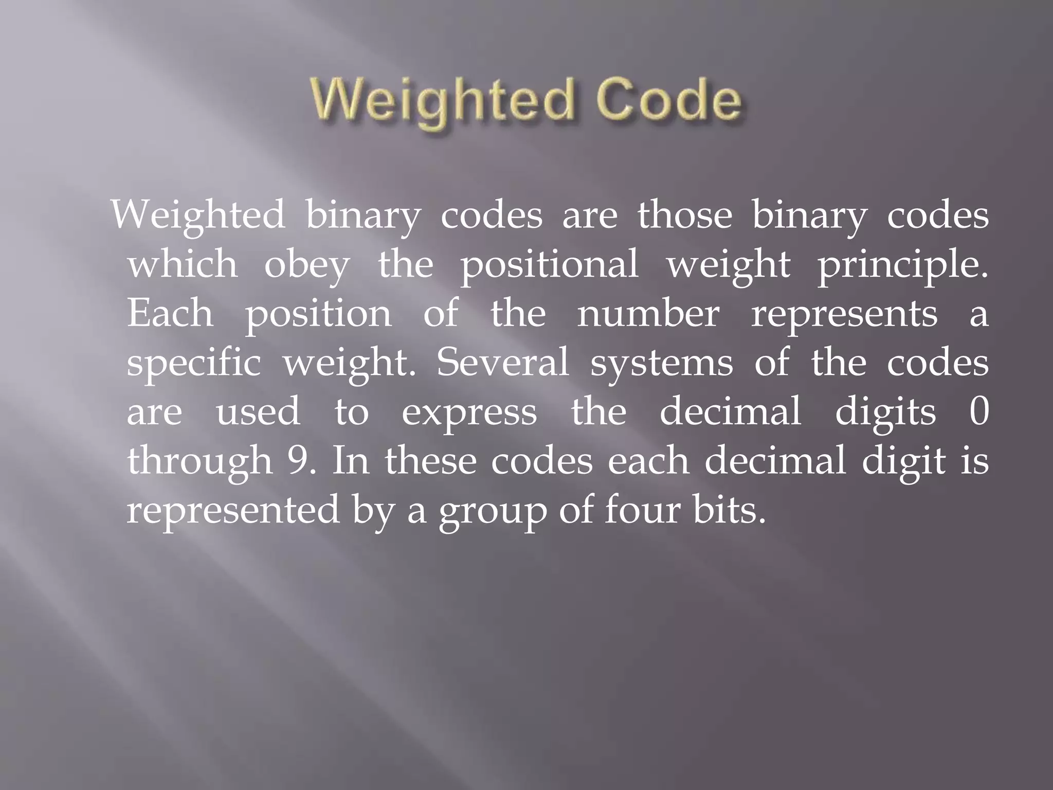 Binary codes | PPTX | Programming Languages | Computing