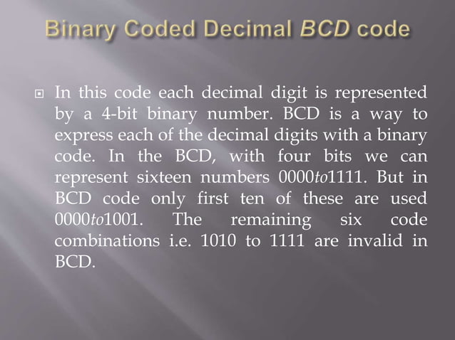 Binary codes | PPTX | Programming Languages | Computing
