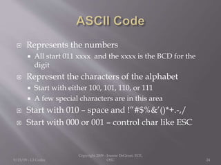 Binary codes | PPTX