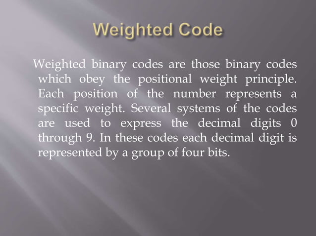 Binary codes | PPTX | Programming Languages | Computing