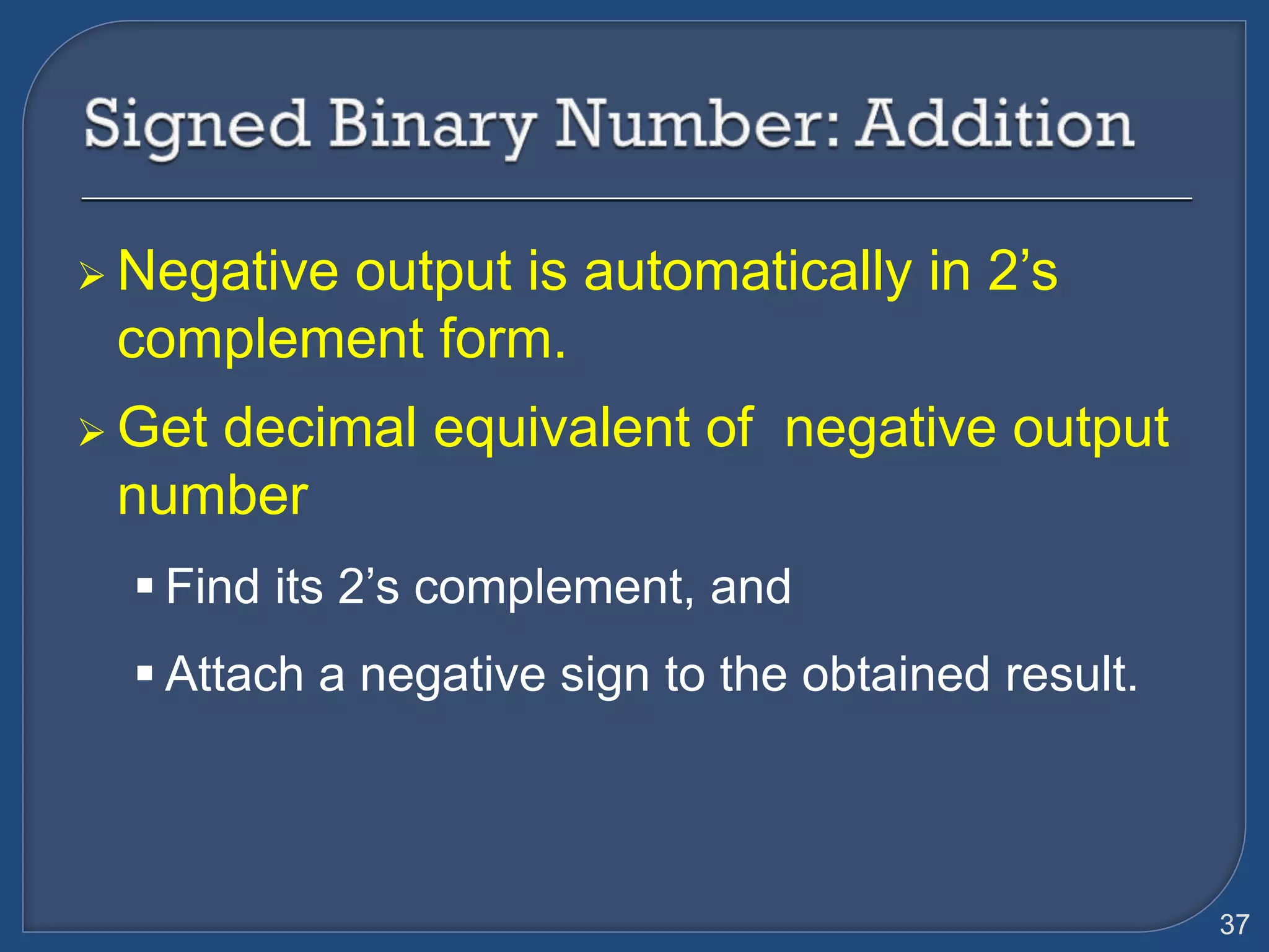 Binaty Arithmetic And Binary Coding Schemes Ppt 