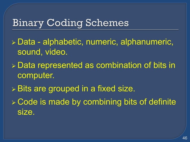 Binaty Arithmetic And Binary Coding Schemes Ppt 
