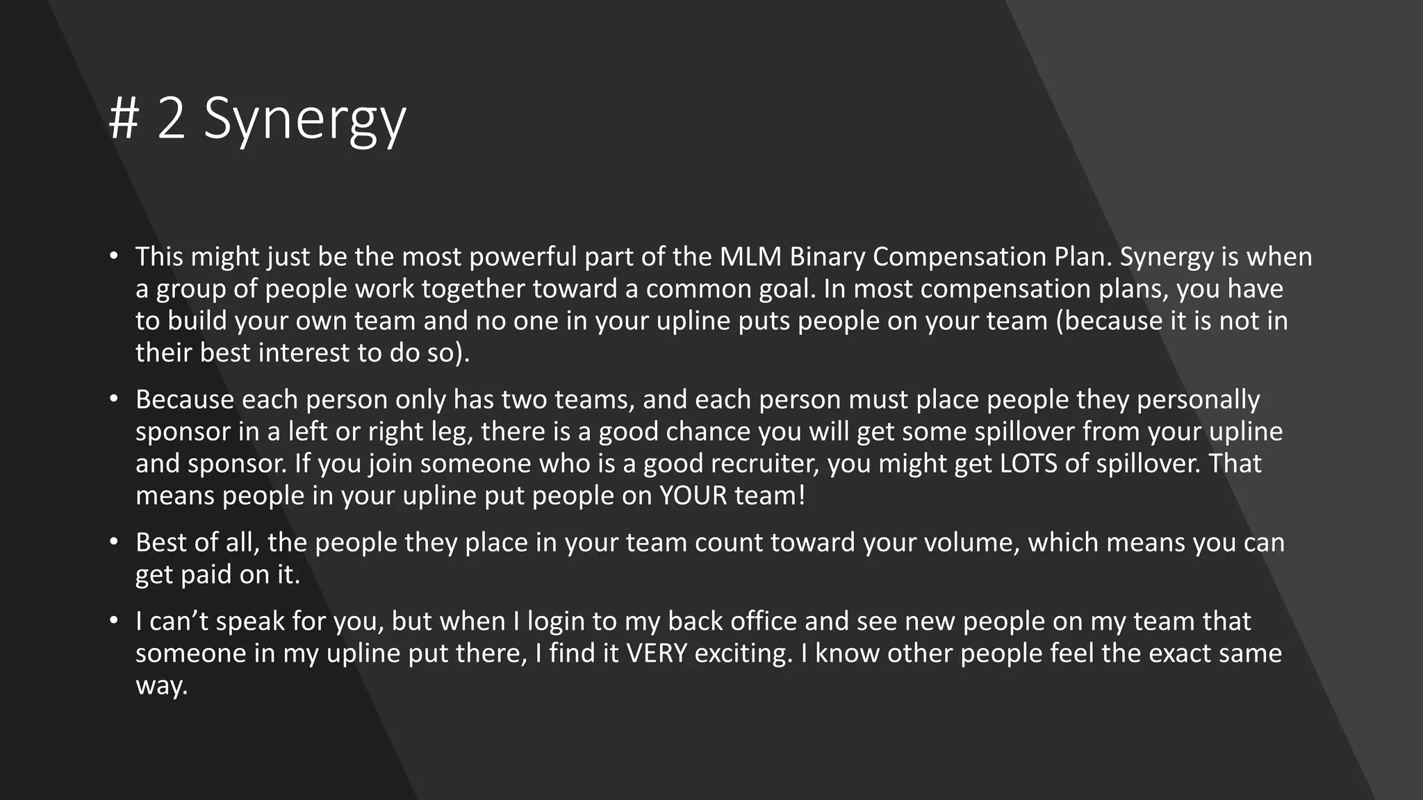 MLM Binary Compensation Plan Overview | PPTX | Business Accounting ...