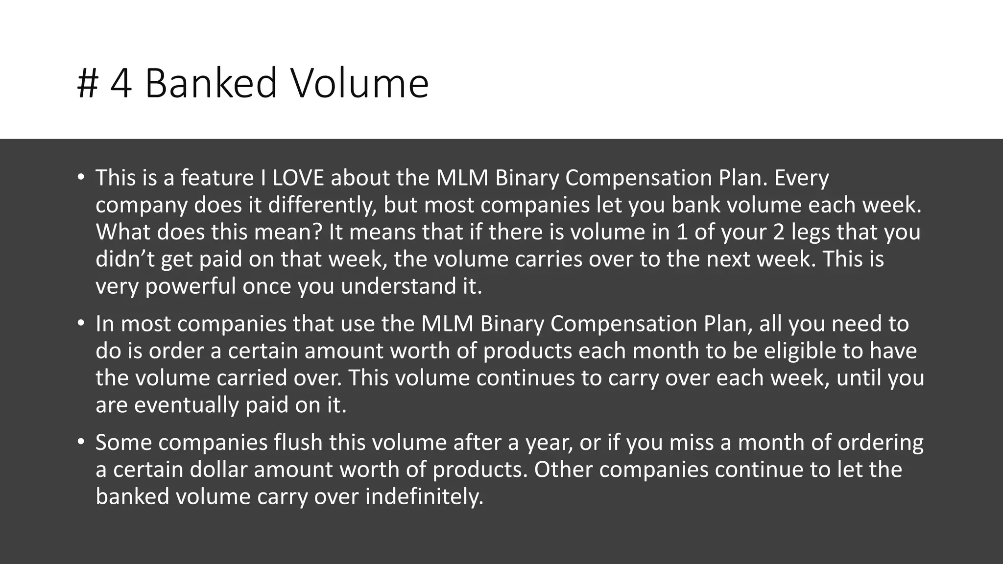 MLM Binary Compensation Plan Overview | PPTX | Business Accounting ...