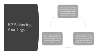 MLM Binary Compensation Plan Overview | PPTX | Business Accounting ...