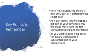 MLM Binary Compensation Plan Overview | PPTX