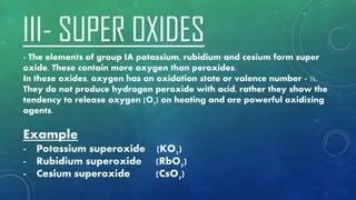 Binary compounds of oxygen | PDF