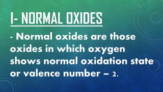 Binary compounds of oxygen | PDF