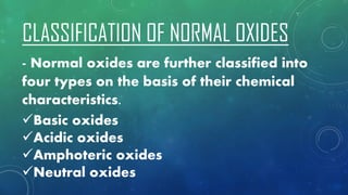 Binary compounds of oxygen | PDF