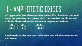 Binary compounds of oxygen | PDF