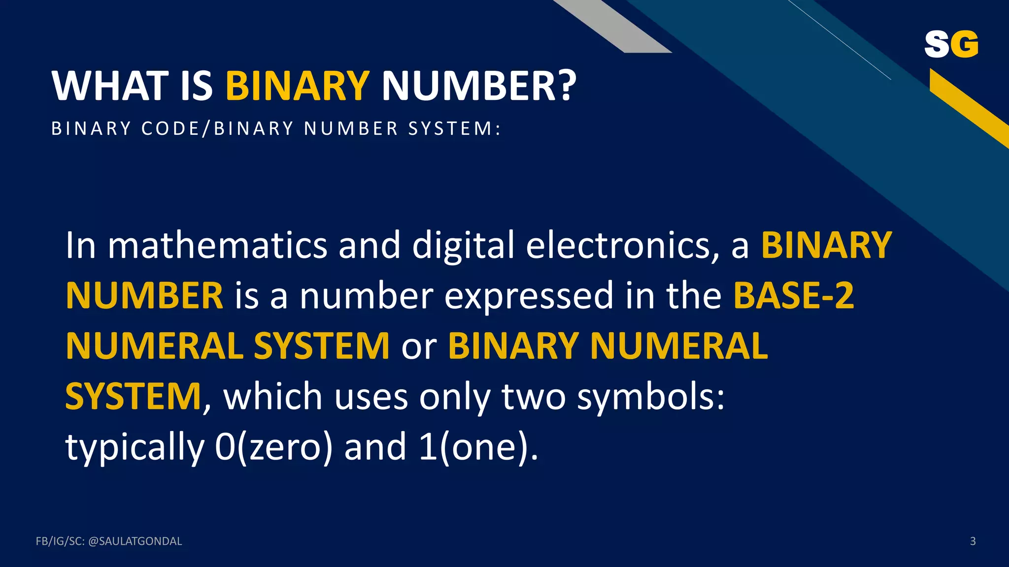 Binary conversions by saulatgondal | PPTX
