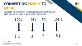 Binary conversions by saulatgondal | PPTX