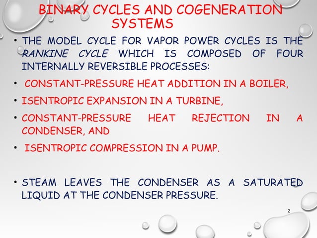 Binary cycle & co generation power plants | PPT