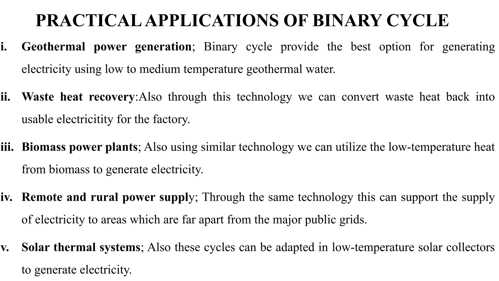 introduction to binary cycle for engineering power plants | PPTX