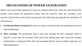 introduction to binary cycle for engineering power plants | PPTX