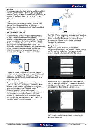 Manuale Verbatim MediaShare Wireless per Android | PDF | Computing ...