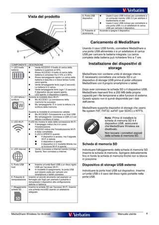 Manuale Verbatim MediaShare Wireless per Android | PDF | Computing ...
