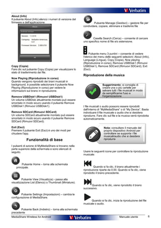 Manuale Verbatim MediaShare Wireless per Android | PDF | Computing ...