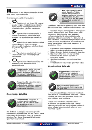 Manuale Verbatim MediaShare Wireless per Android | PDF | Computing ...