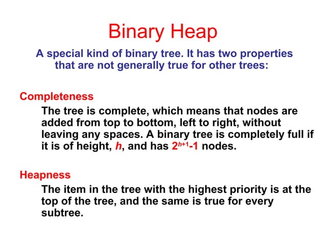 "Binary Heap: Structure, Types, and Uses" | PPT