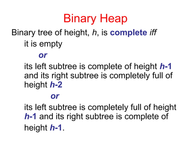 "Binary Heap: Structure, Types, and Uses" | PPT