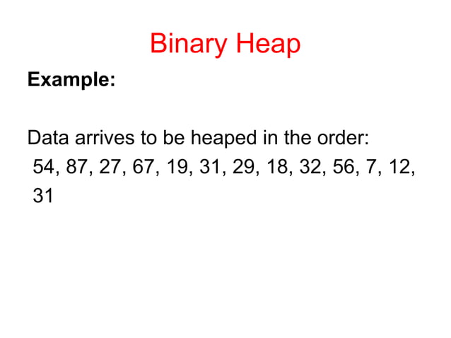 "Binary Heap: Structure, Types, and Uses" | PPT
