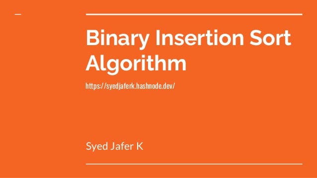Binary Insertion Sort.pptx