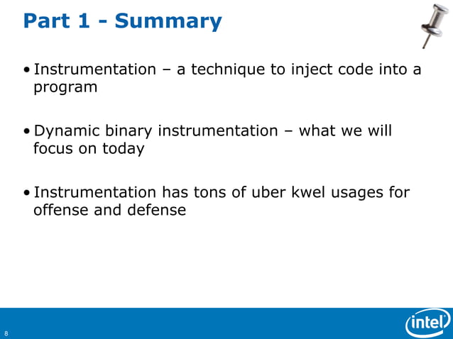 Binary instrumentation - dc9723 | PPT