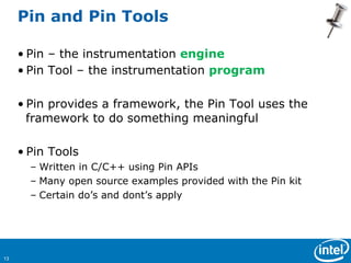 Binary instrumentation - dc9723