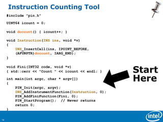 Binary instrumentation - dc9723