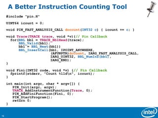 Binary instrumentation - dc9723