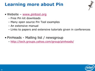 Binary instrumentation - dc9723