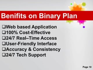 Binary mlm, matrix mlm plan, binary mlm calculator, binary network ...